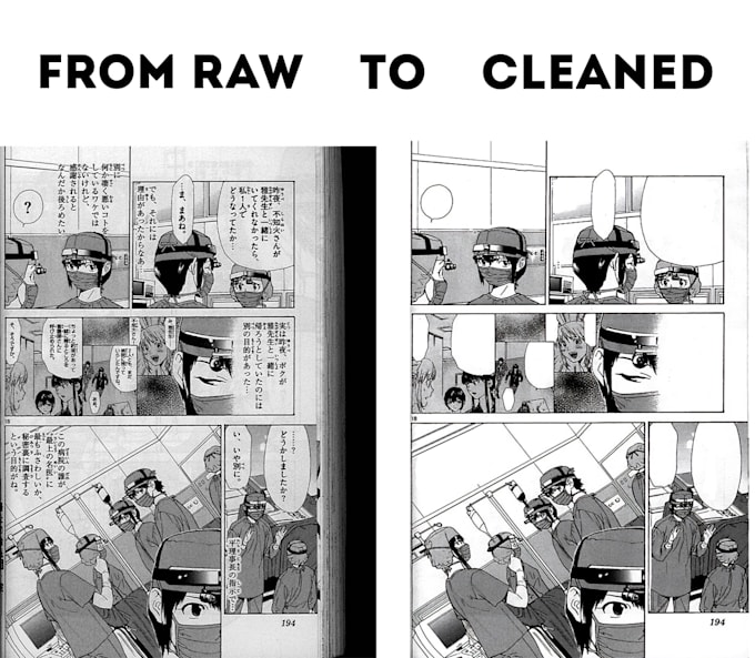 Clean and redraw manga, manhwa, manhua by Holuses | Fiverr