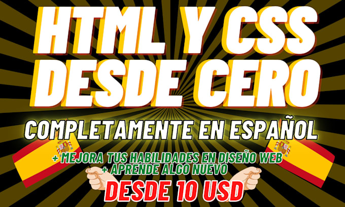 Enseñarte html, css y js desde cero en español, web design by Nicolas ...