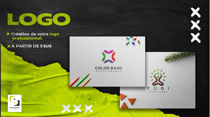 Design a simple minimalistic logo for your brand by Soukainasenba | Fiverr