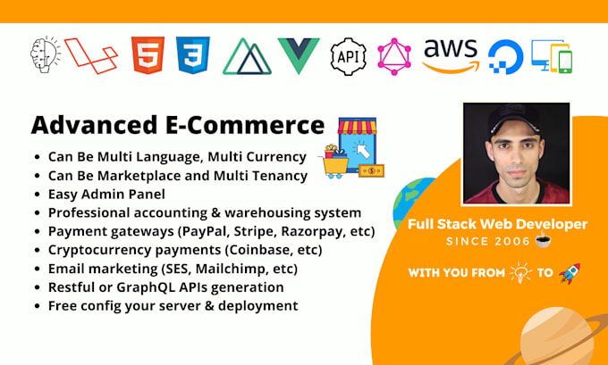 Create advanced shop, ecommerce website by laravel, vue, nuxt by ... Create advanced shop, ecommerce website by laravel, vue, nuxt by ...