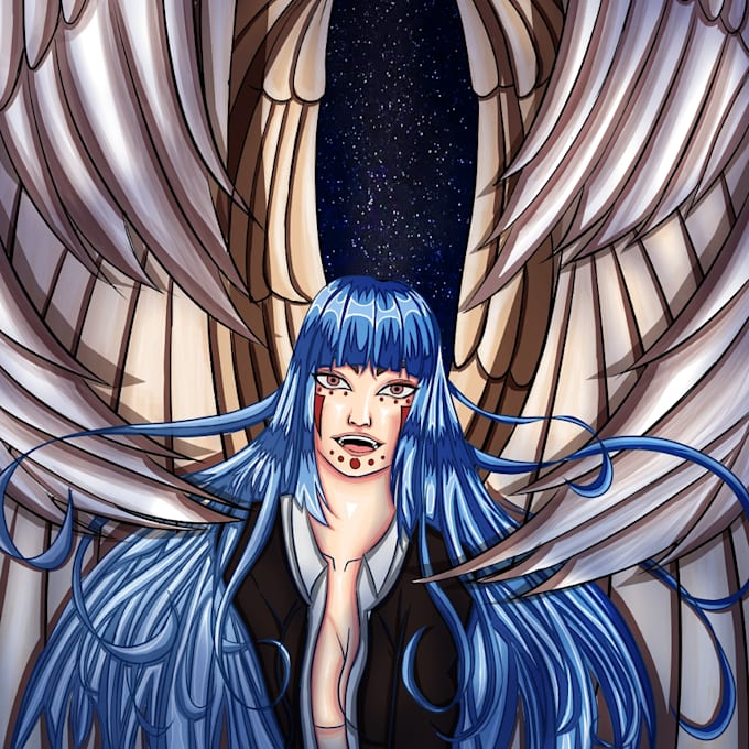 Draw a fantasy art of your dnd, oc character by Laraotaku | Fiverr