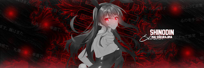 Design a anime header for your social media by Luckysgraphic | Fiverr