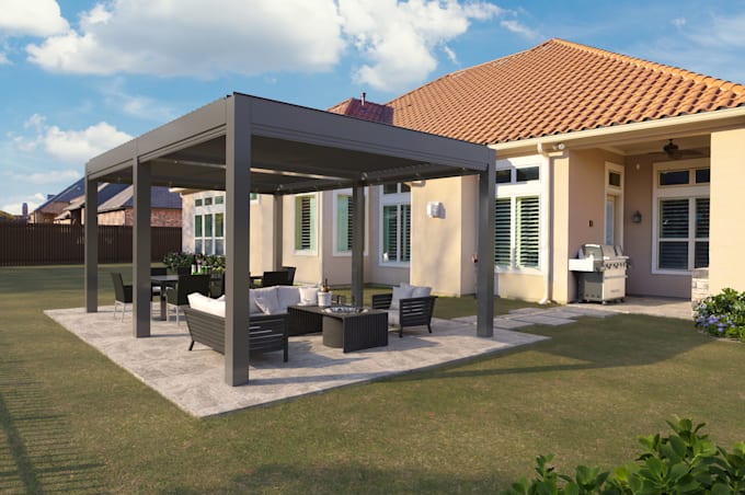 Create pergola rendering for pergola dealers and homeowners by ...