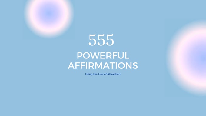 Create 555 powerful customized affirmations for you by Viktoriarckr ...