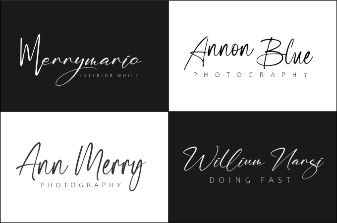 Do custom calligraphy logo by Shantacreations | Fiverr