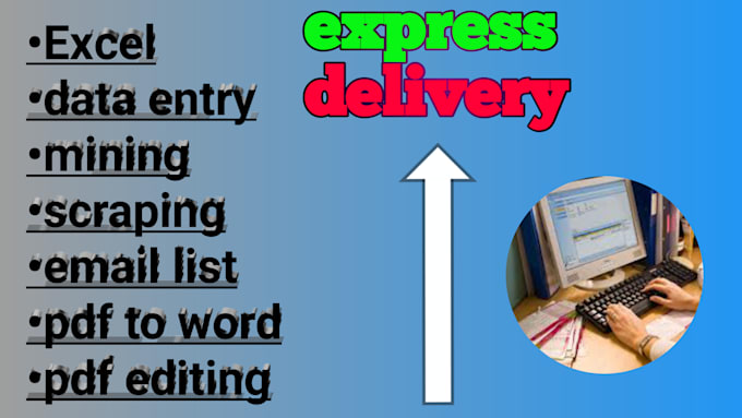 Find email address, excel data entry, mining, scraping ,pdf to word by Dataentryope659 | Fiverr