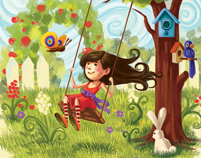 Draw children story book illustration by Lizamare | Fiverr