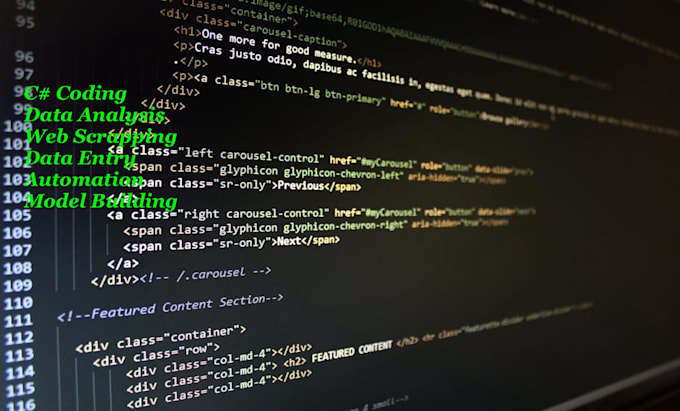 Do your csharp work ,data analysis, data entry, csv,text by Vj9790920520 | Fiverr