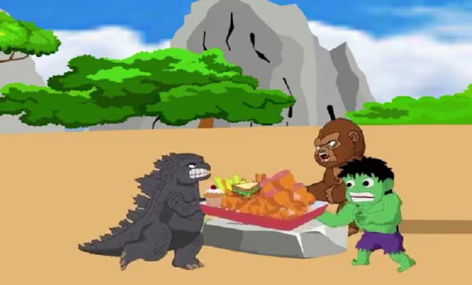 Crate 2d vide0 animation, cartoon music v1deo, 2d 3d character ...