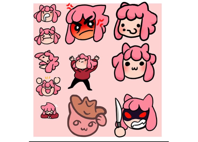 Cheap twitch emotes fast by Sarahbeimel | Fiverr