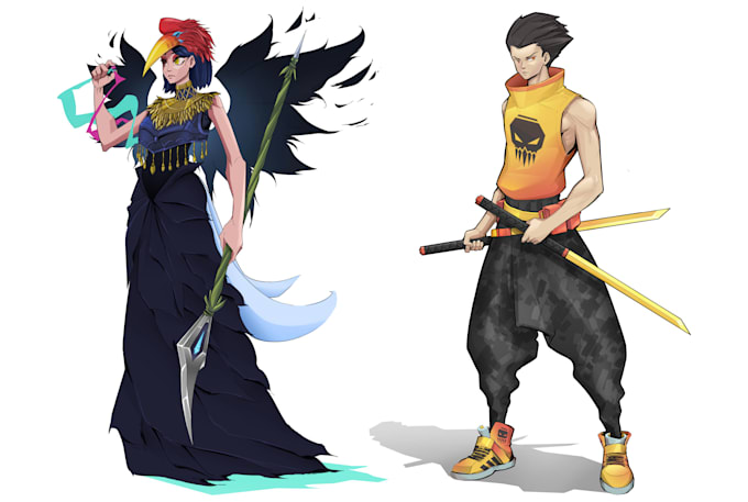 Draw your character design by Cururutz | Fiverr