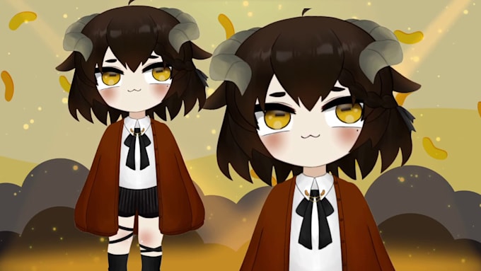 Create a detailed chibi vtuber ready for use by Ponzuren | Fiverr