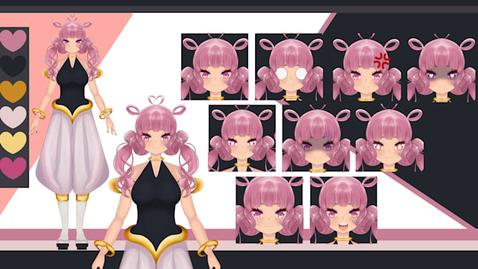 Give you a adoptable vtuber model, ready for rigging by Nataliesan860 ...