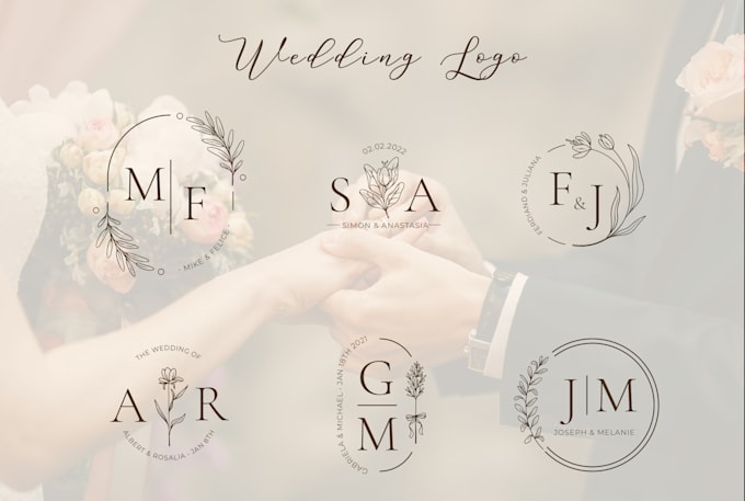 Design a custom wedding initial aesthetic logo by Devihaerani | Fiverr
