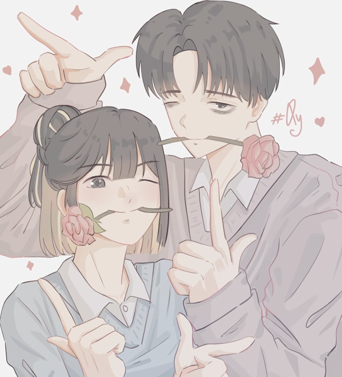 Draw simple anime style illustration by Ryuhayo | Fiverr