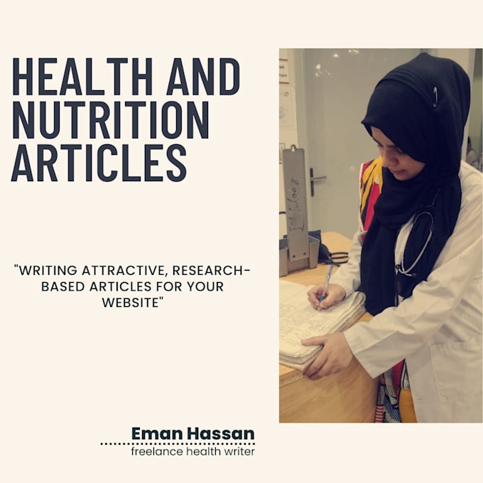 Write nutrition and medical articles and blog posts by Noorhassan550 ...