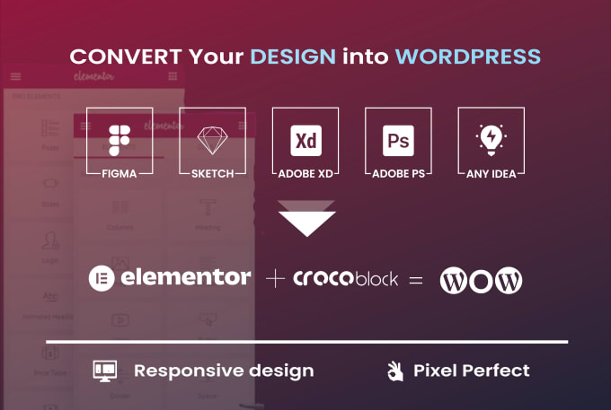 Convert figma, xd, sketch, psd, ai to elementor website by Mr_tusar ... Convert figma, xd, sketch, psd, ai to elementor website by Mr_tusar ...