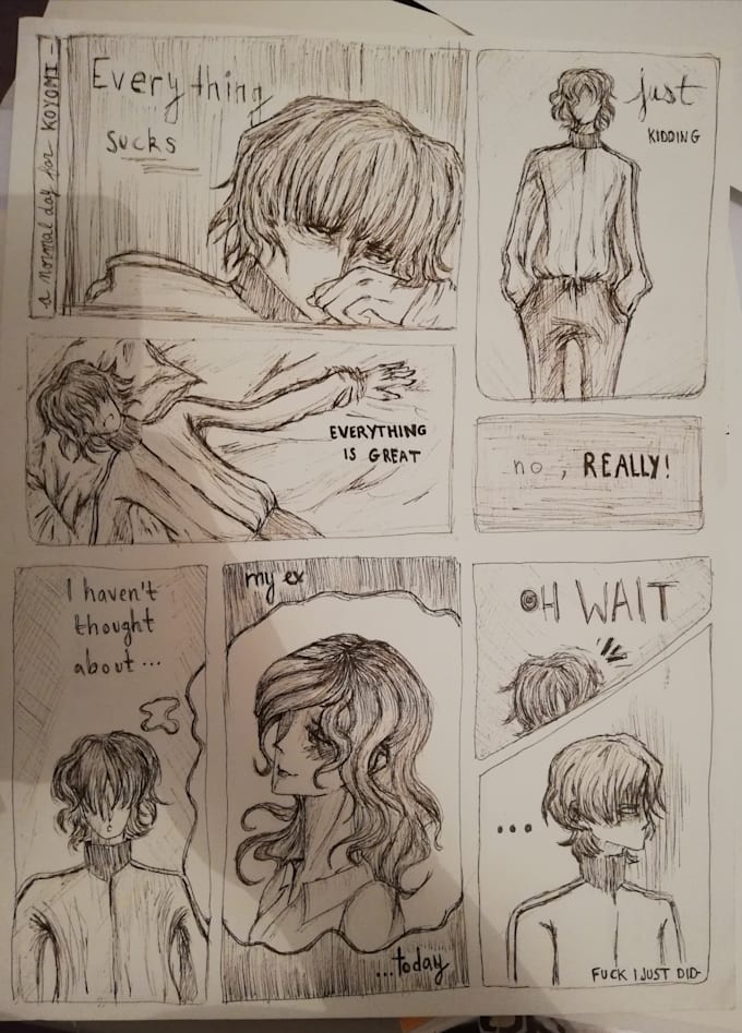 Draw a small comic for you by Ghost_on_earth | Fiverr