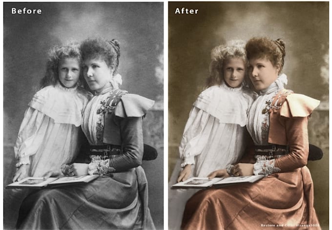 Restore and colorize old photo by Abhi447 | Fiverr