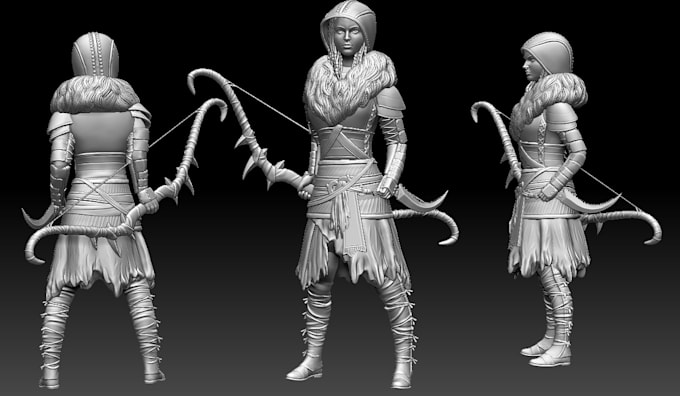 3d character modeling product stl obj files for 3d printing by ...