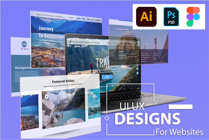 Do professional and creative website ui ux designs by Shifaasghar | Fiverr