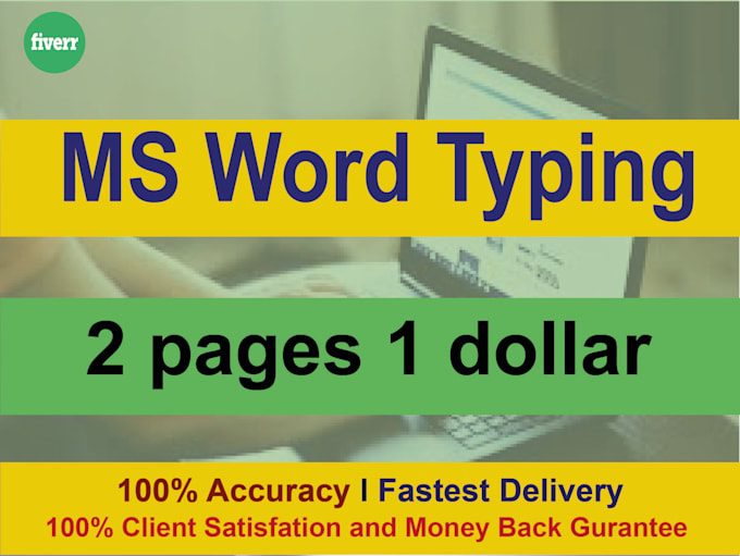 Fast ms word typing by Masudrana8663 | Fiverr