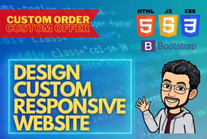 Create A Fully Responisve Custom Website Using Html Css And Javascript By Saifullah634 Fiverr