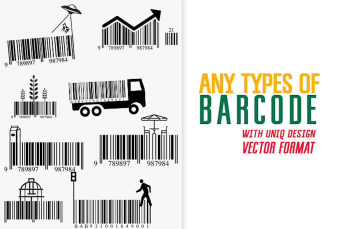 Do barcodes with uniq design in vector format by D_y_v_ | Fiverr