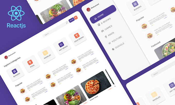Be your react developer for your next big project by Huzaifasaleem | Fiverr