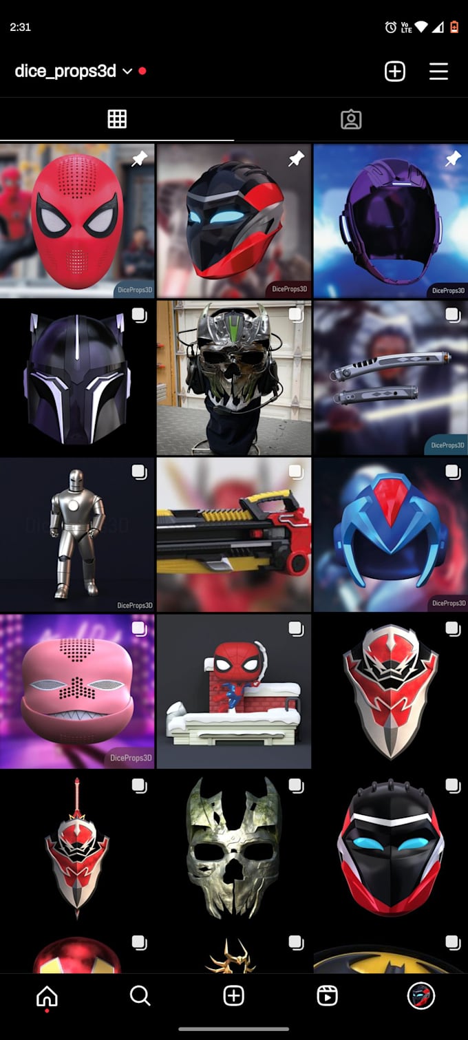 Design digital cosplay props for 3d printing by Dice_props3d | Fiverr