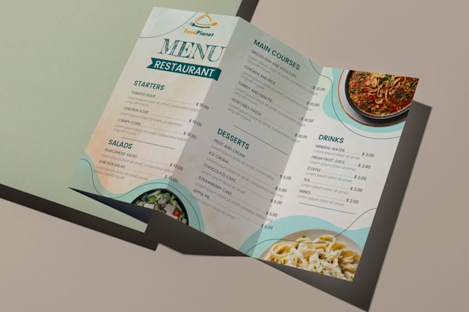 Design modern menu card, menu board and minimal menu by Maheenkbhatti ...