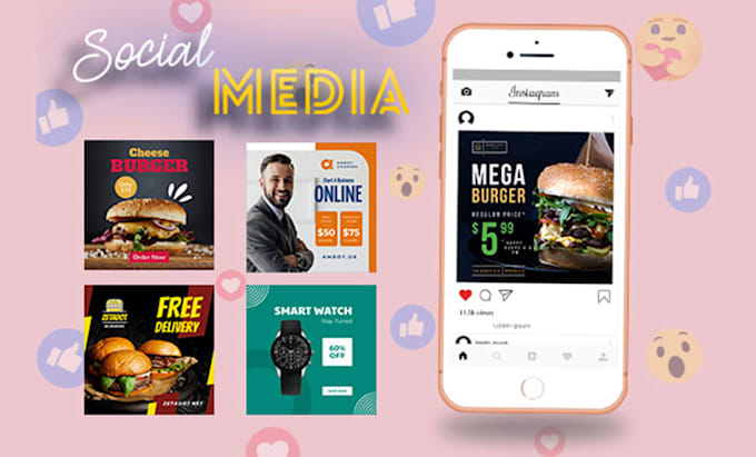 Create 30 unique social media posts designs for whole month by Sho ...