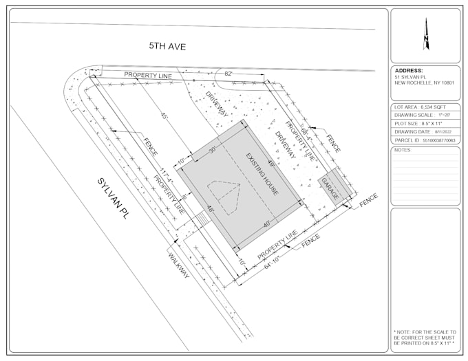 Draft 2d site plan or property map from google earth in autocad by Hm ...