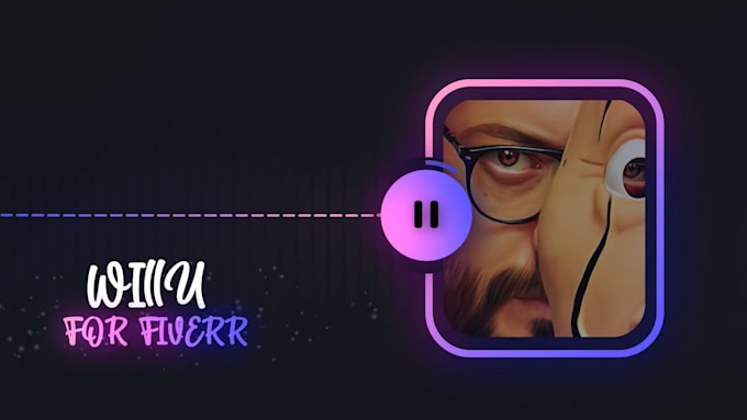 Make unique audio spectrum or music visualizer 24 hours by Willu6243 | Fiverr