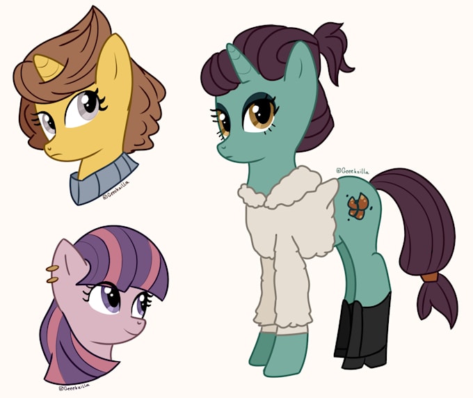 how to draw a pony mlp style