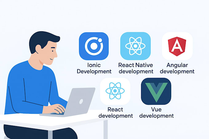 Create mobile application using ionic, react native hybrid framework by Jaydeepdiyora | Fiverr