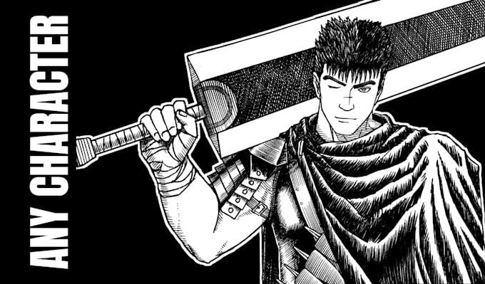 Draw any character in detailed vector lineart by N_nitsuj | Fiverr