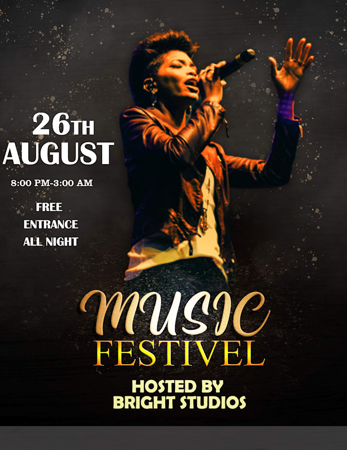Design for you professional music event posters by Balubhai714 | Fiverr