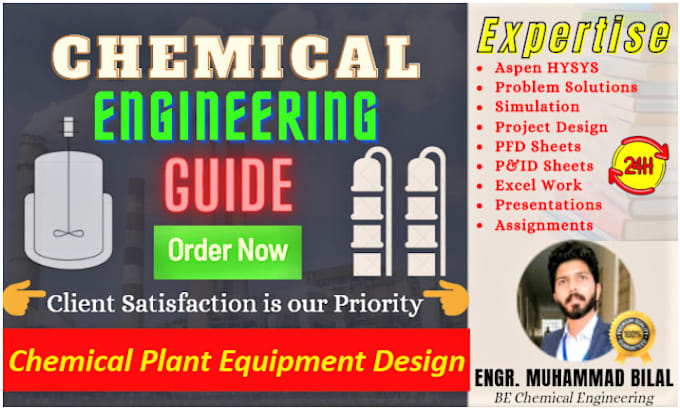 Do chemical engineering project design, problem solving by Engrbilal461 ...