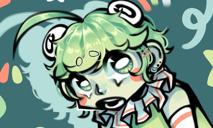 Draw your oc or fanart in a unique style by Clownfrills | Fiverr