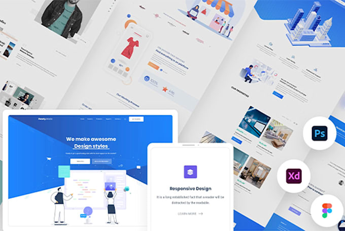 Create creative web ui design by Ra_theme | Fiverr