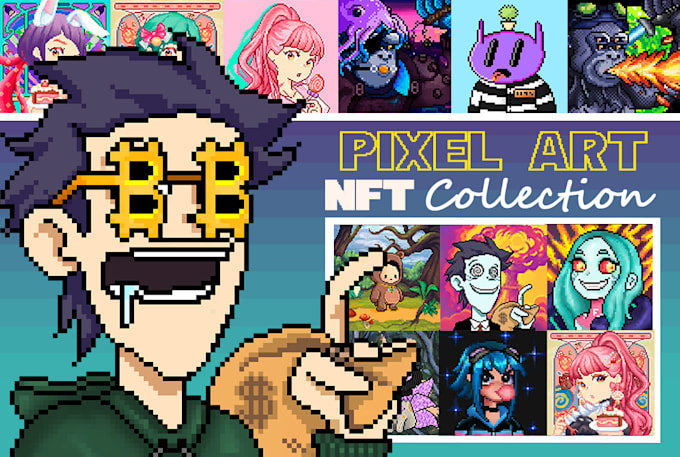 Create pixel nft collection by Nicolas2409 | Fiverr