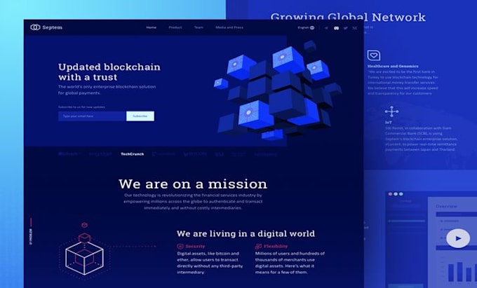 Create crypto landing page, nft landing page, ico website, whitepaper design by Tim_web20 | Fiverr