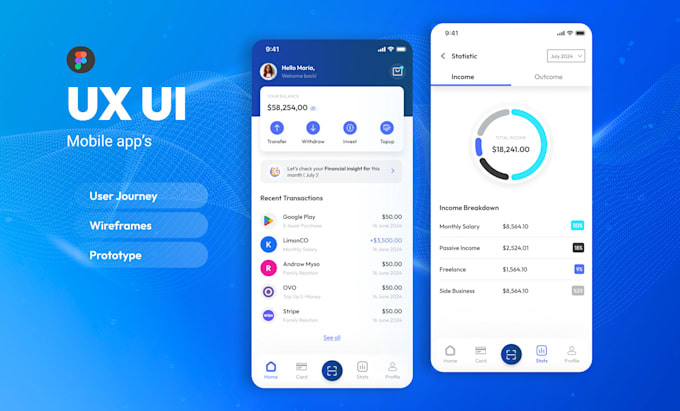 Design amazing mobile app screens using figma by Faisalhilles | Fiverr