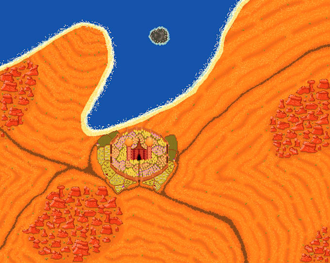 Turn your map into beautiful pixel art by Natedawg09 | Fiverr