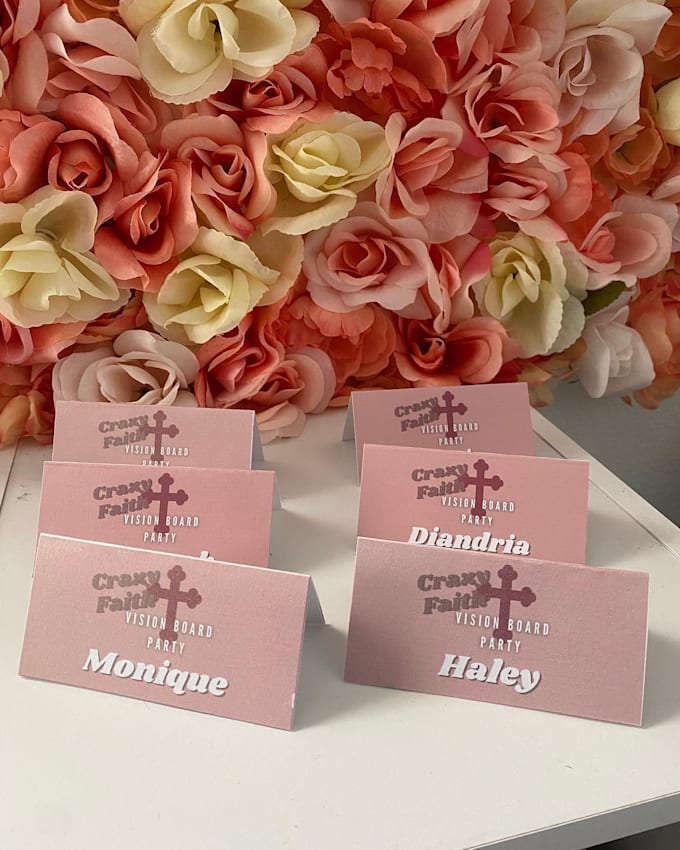 Create a custom name plate card by Calicejasmine | Fiverr