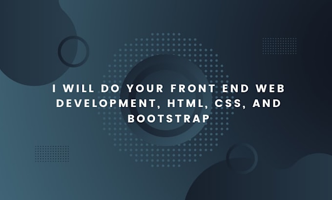 Do your front end web develop using html css bootstrap js by Badhon50 ...