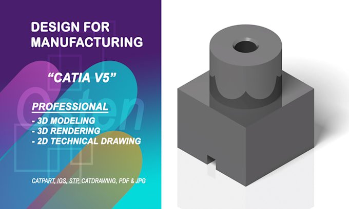 Create professional 3d models and 2d drawings with catia v5 by ...
