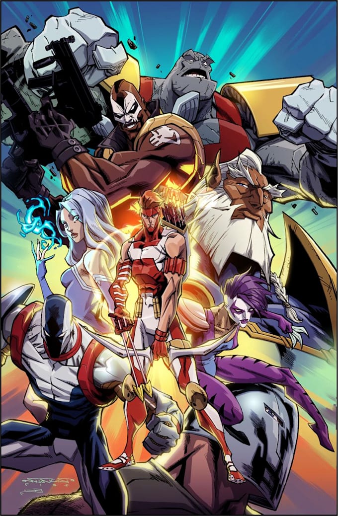 Draw comic book art, comic book illustration by Jessicalailabn | Fiverr