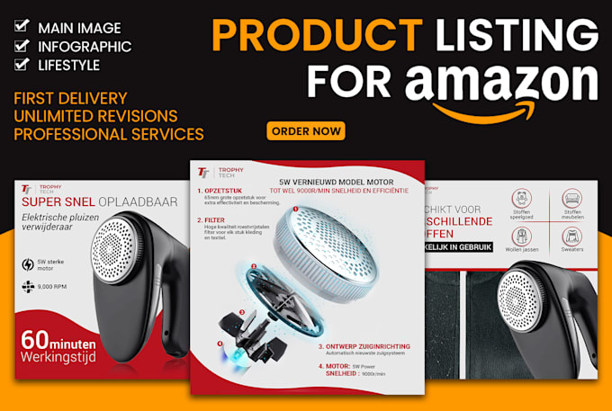 Ecommerce product listing design by Creategraphic25 | Fiverr